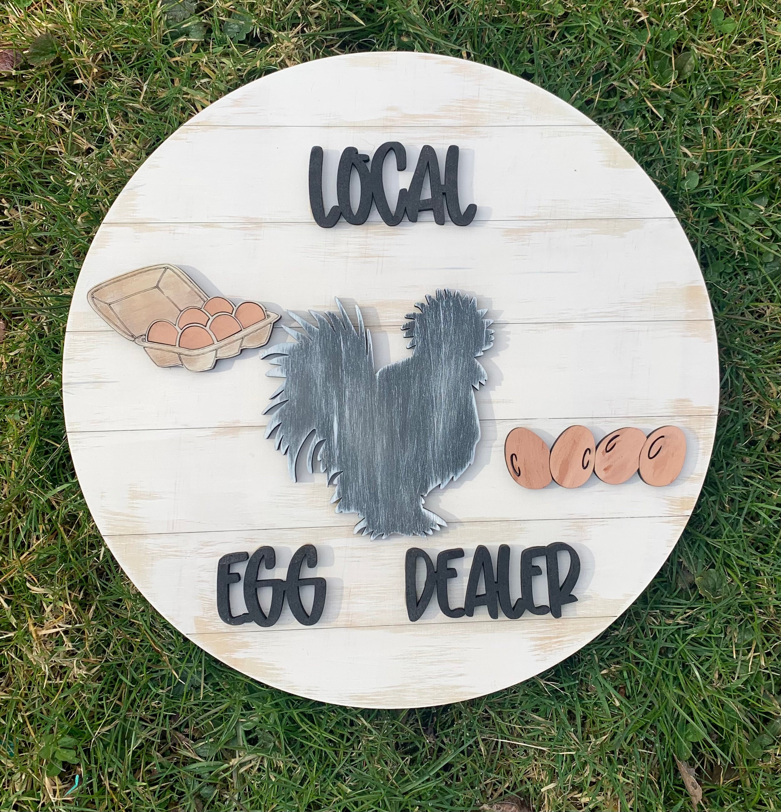 Local Egg Dealer Sign BLANK | Deer Path Designs