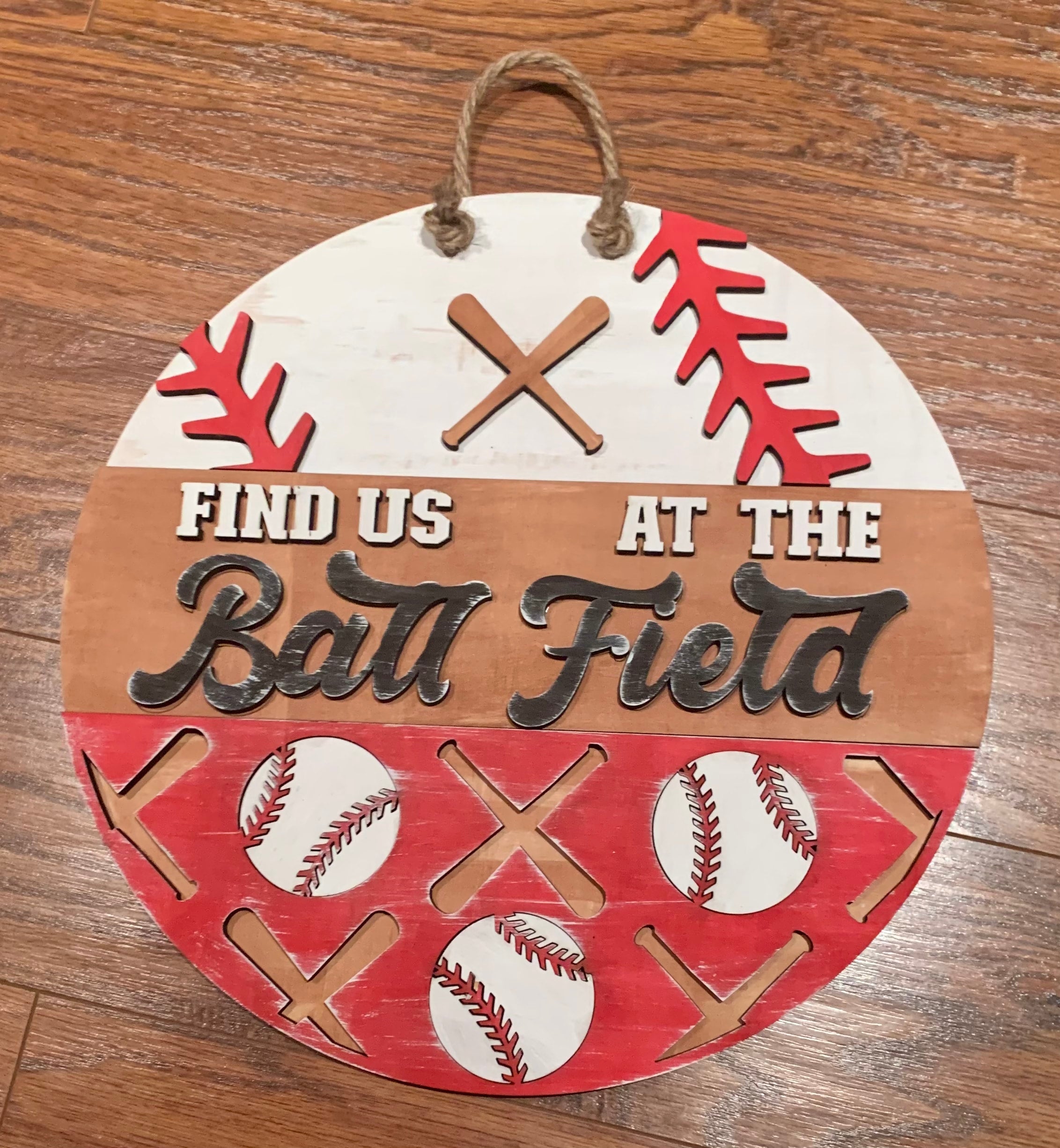Find us at the Ball Field Sign BLANK | Deer Path Designs