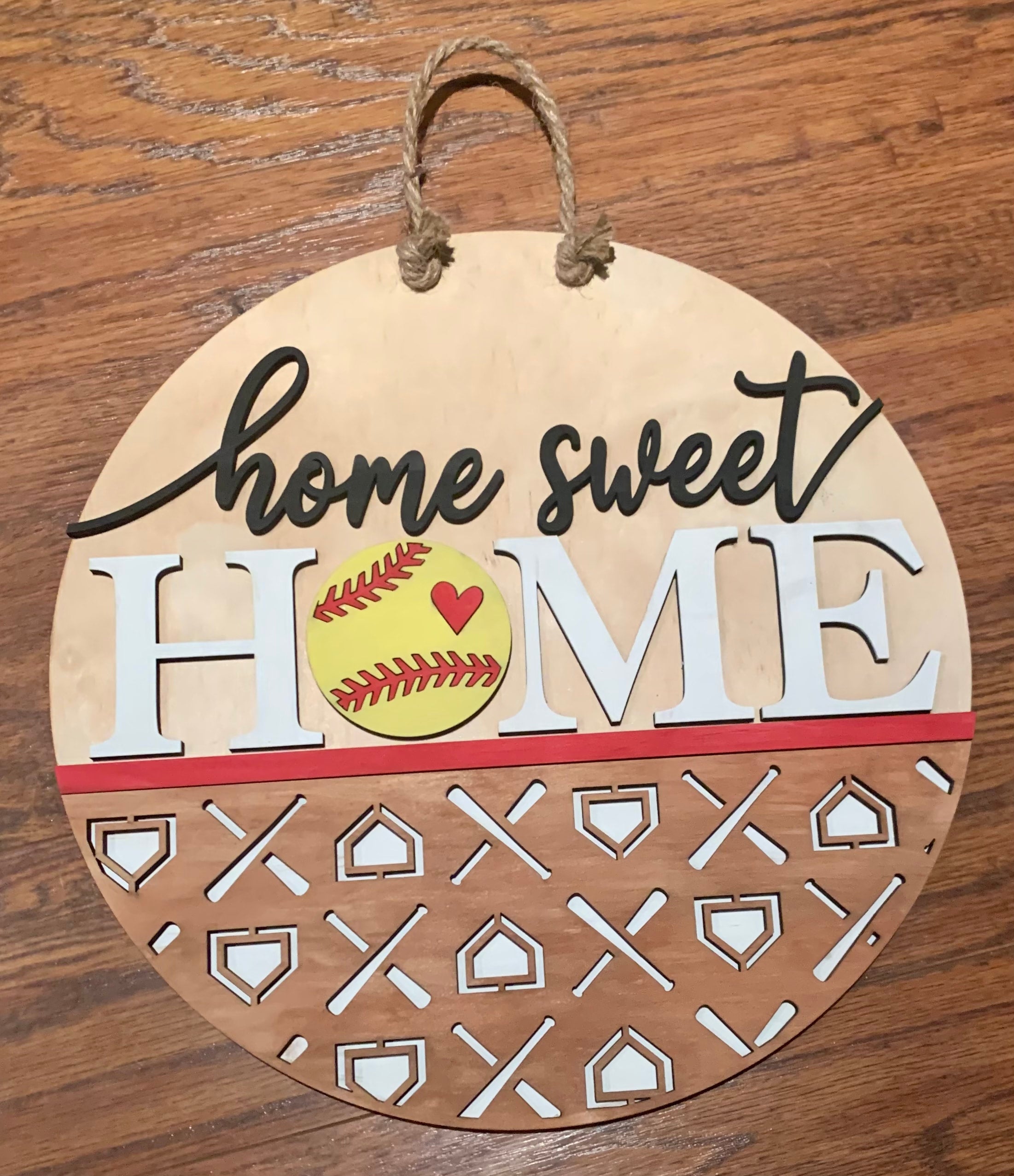Home Sweet Home Baseball Sign BLANK | Deer Path Designs