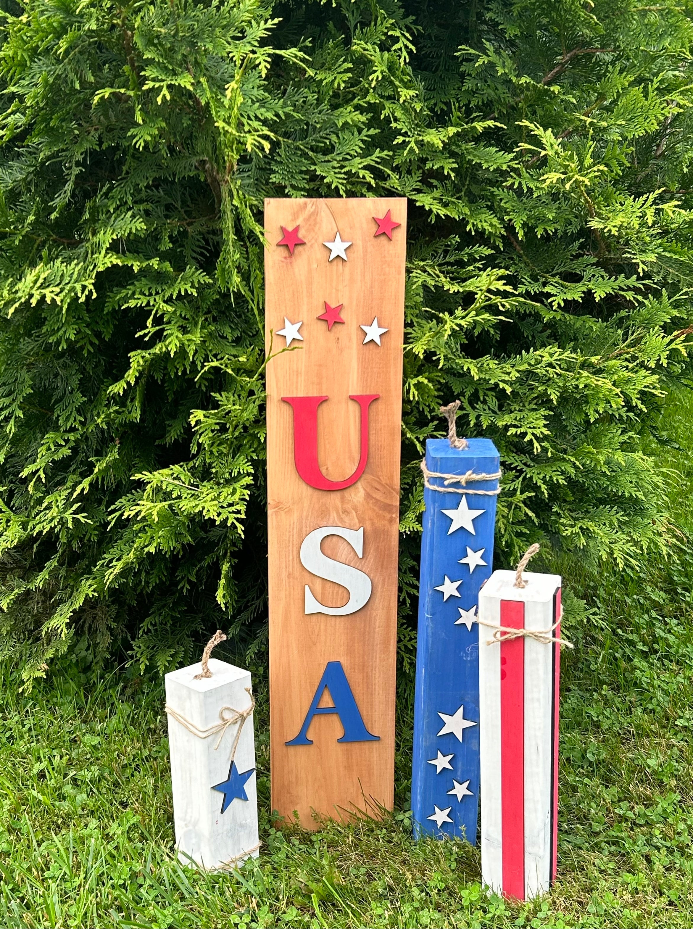 Patriotic Leaner Set | Deer Path Designs